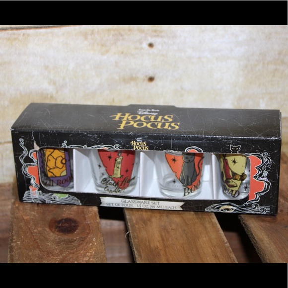 Silver Buffalo | Dining | Disneys Hocus Pocus Shot Glass Set Of 4 ...